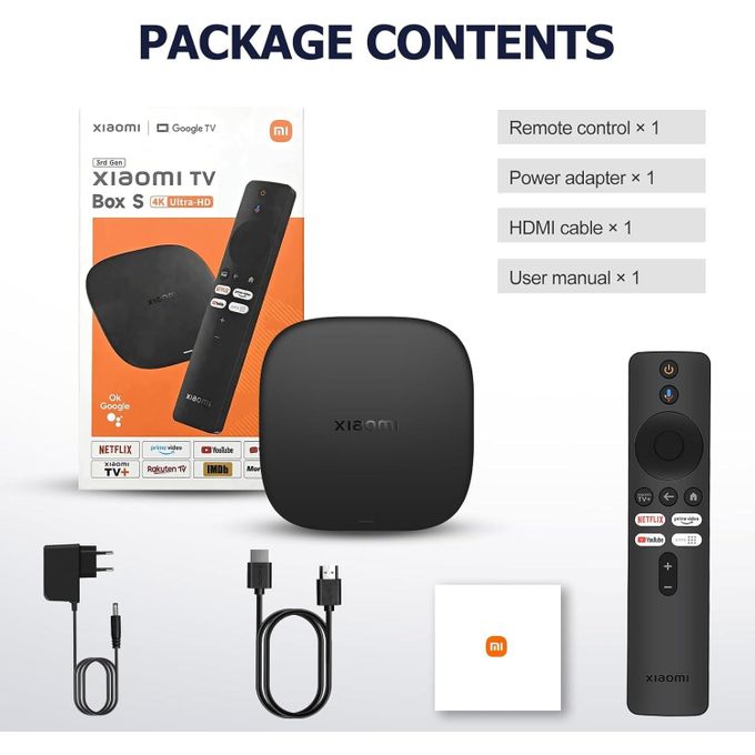 Xiaomi TV Box S (3rd Gen) - 3ieme Generation - 2GB - 32GB - 4K Ultra H – Mitec CI